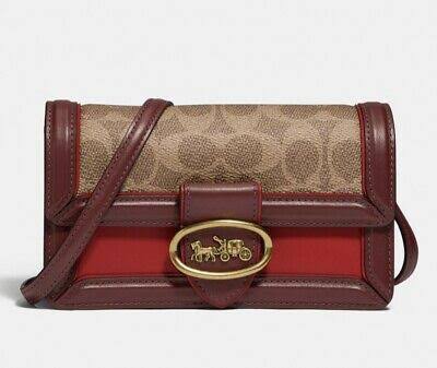 Coach Riley Convertible Belt / Crossbody Signature Red Apple, Barang ...