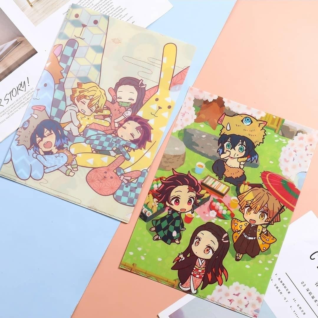 Demon Slayer A4 Folder File, Hobbies & Toys, Stationery & Craft ...