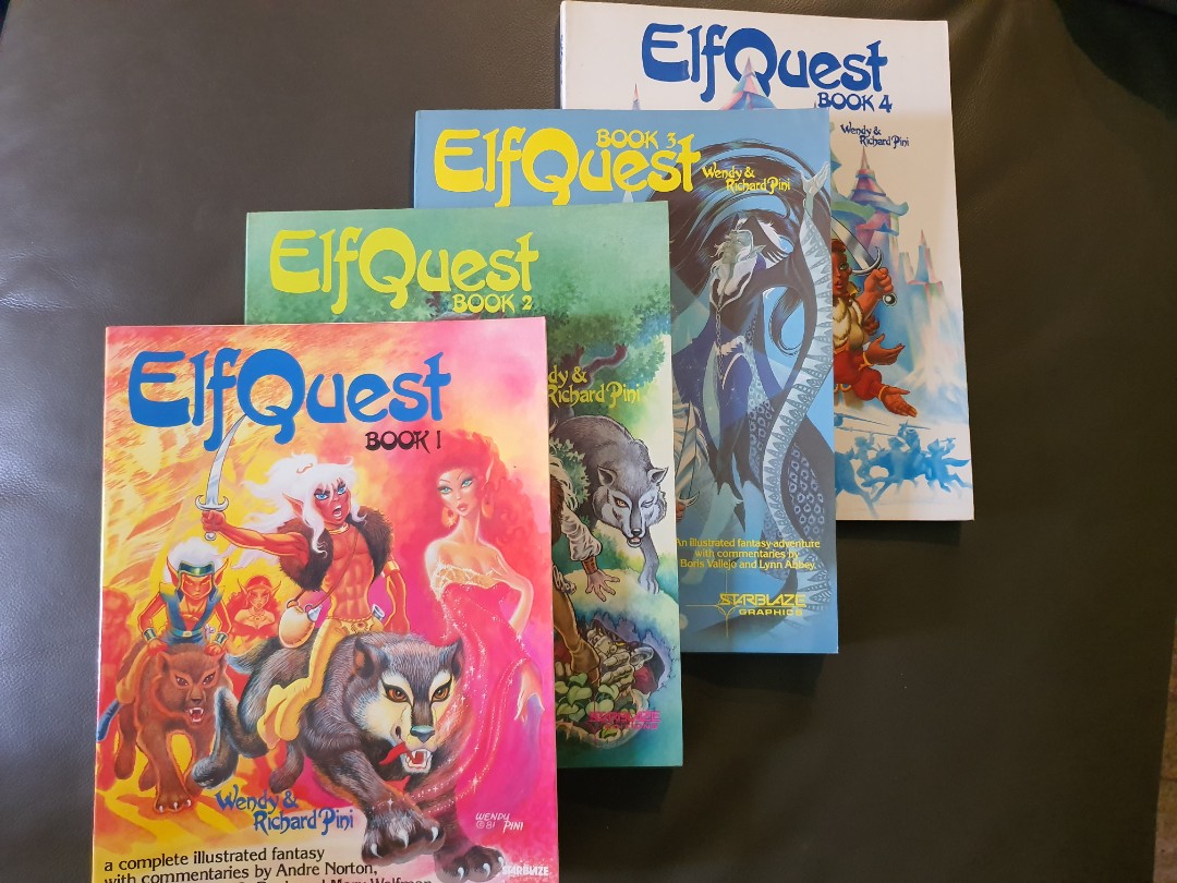 Elfquest 4-vol large format graphic novels comic, Hobbies & Toys, Books ...