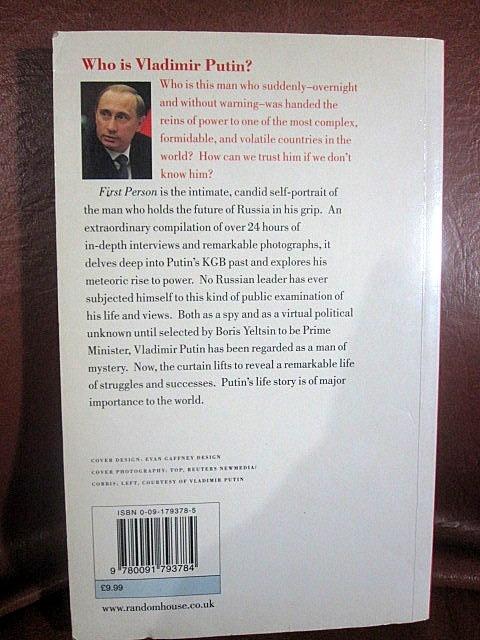 First Person Vladimir Putin, An Astonishingly Frank Self-Portrait by ...