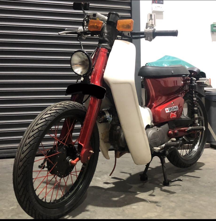 Cafe racer Honda c70 1983 nea, Motorcycles, Motorcycles for Sale, Class 2B on Carousell