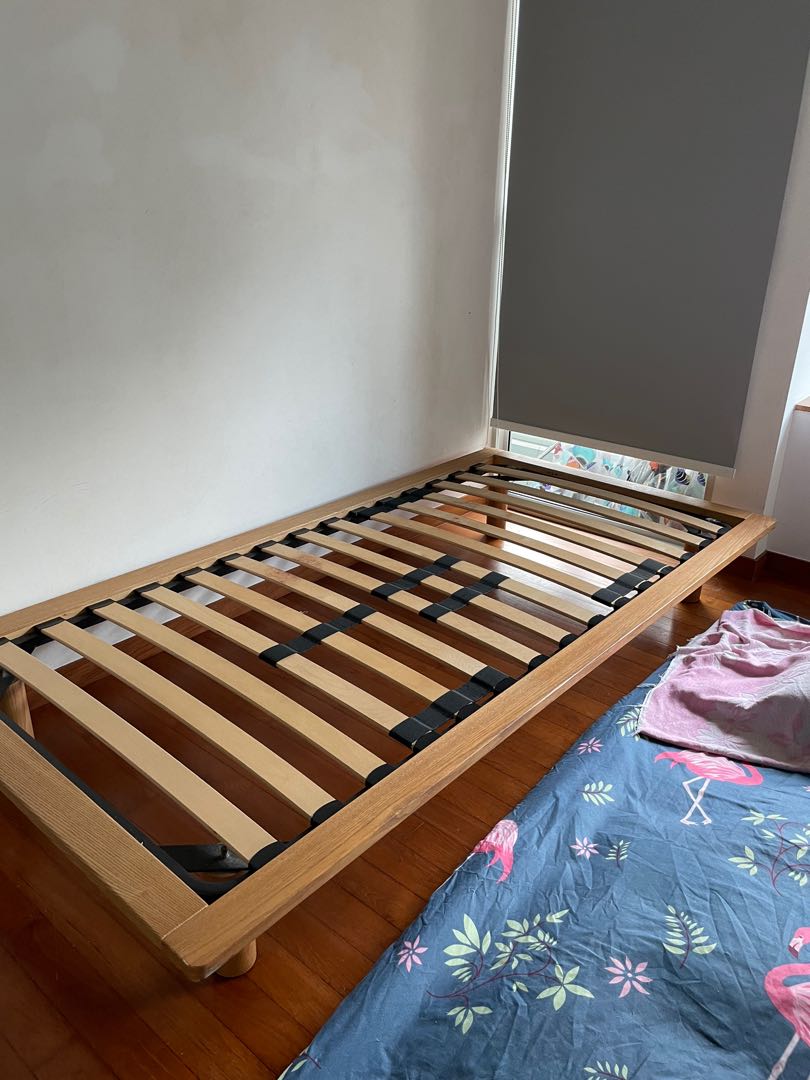 MUJI Wooden Bed Frame, Furniture, Others on Carousell