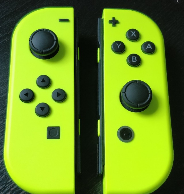 Neon Yellow Joycon Nintendo Switch, Video Gaming, Gaming Accessories ...