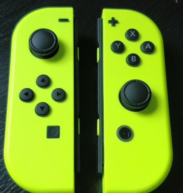 Neon Yellow Joycon Nintendo Switch, Video Gaming, Gaming Accessories ...