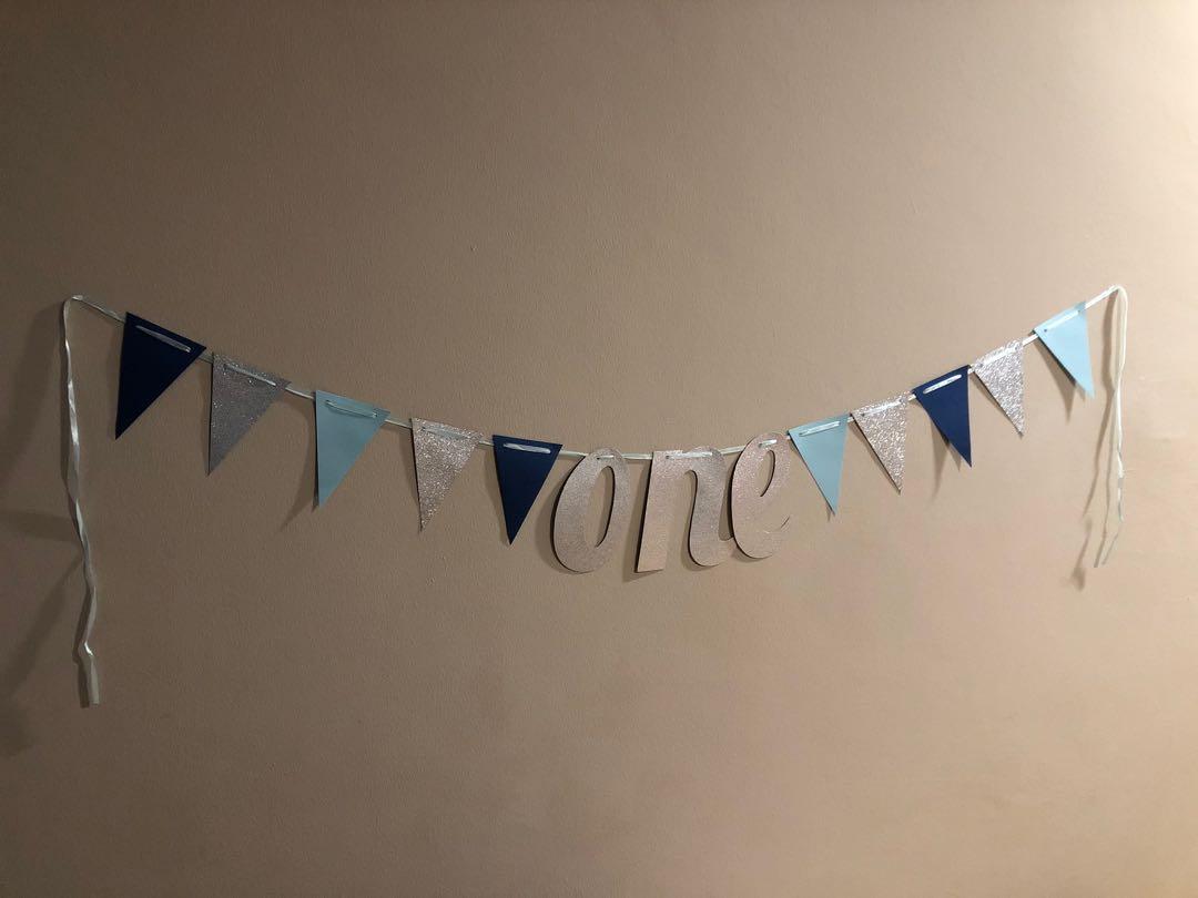 Number 1 birthday banner, Hobbies & Toys, Stationery & Craft, Occasions ...