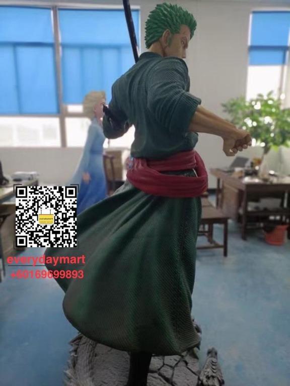 ONE PIECE🔥RORONOA ZORO🔥LIFE-SIZE PIRATE HUNTER ZORO SWORDSMAN COMBATANT ...