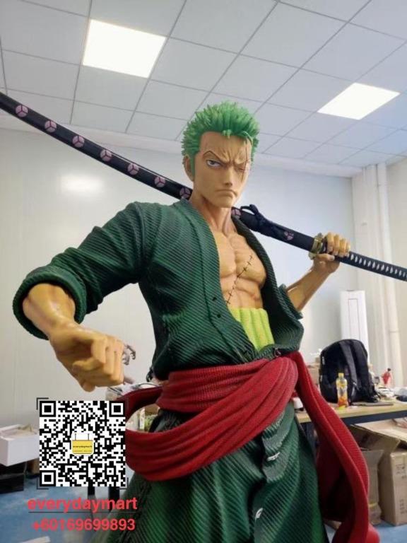 ONE PIECE🔥RORONOA ZORO🔥LIFE-SIZE PIRATE HUNTER ZORO SWORDSMAN COMBATANT ...