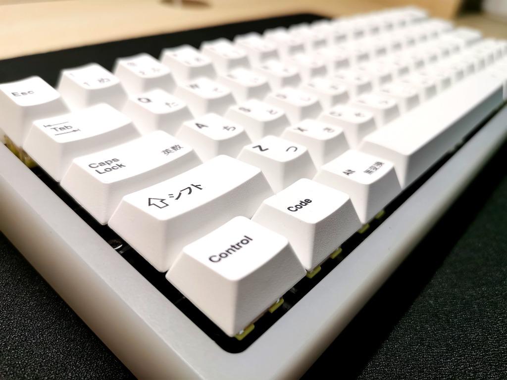 PBT Keycaps BOW Black on White colorway Hiragana mechanical keyboard ...