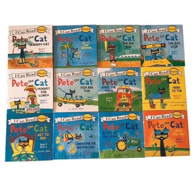 Pete the cat 12 mini books short and long vowel sounds brand new ...