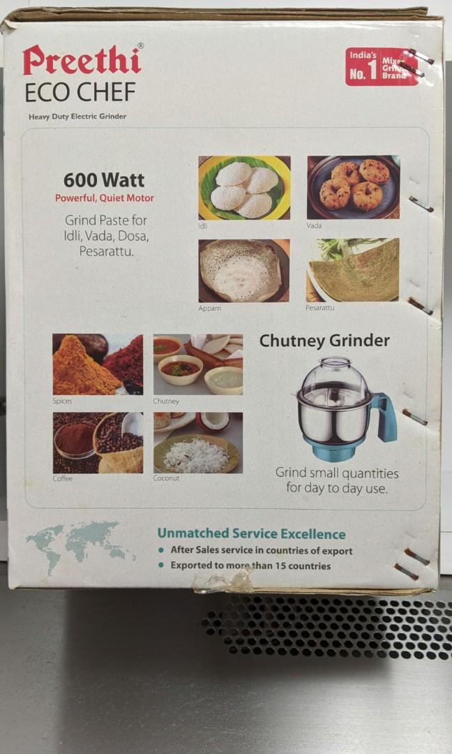 Preethi eco chef, TV & Home Appliances, Kitchen Appliances, Juicers ...