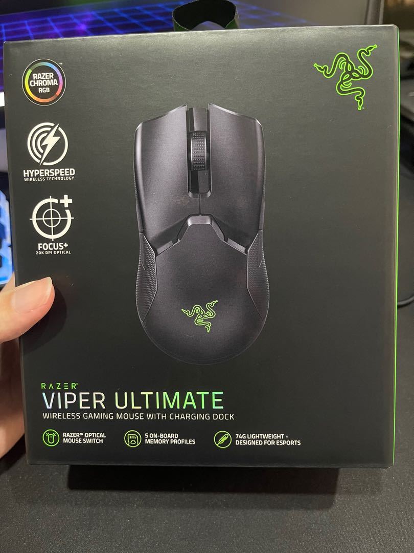 Razer Viper Ultimate Wire-less Mouse, Computers & Tech, Parts ...