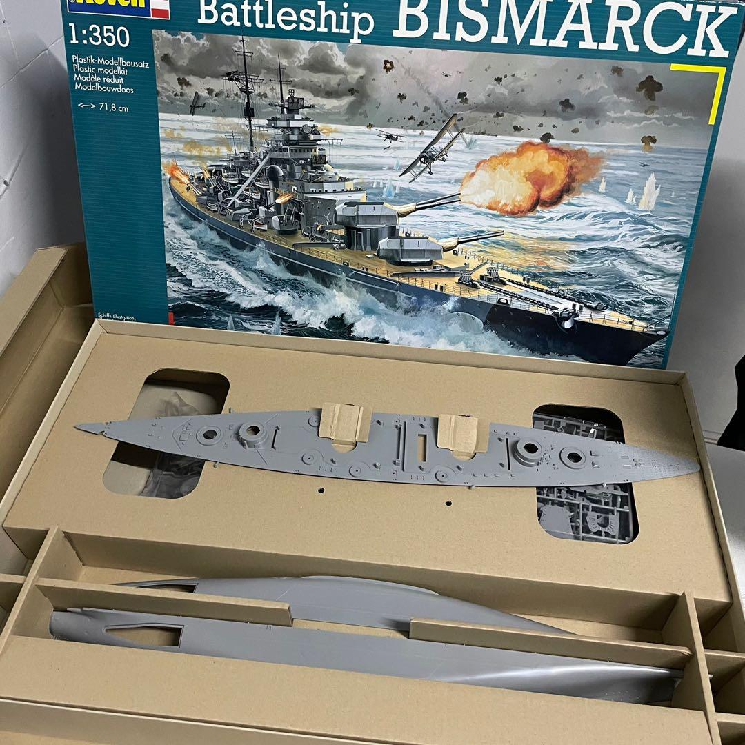 Revell 1/350 Scale 05040 Battleship Bismarck Level 5 Model Ship Kit, 興趣 ...