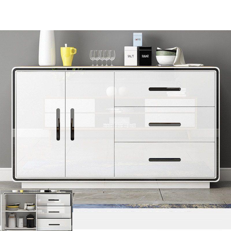 STORAGE CABINET-(Glossy white col ), Furniture & Home Living, Furniture ...