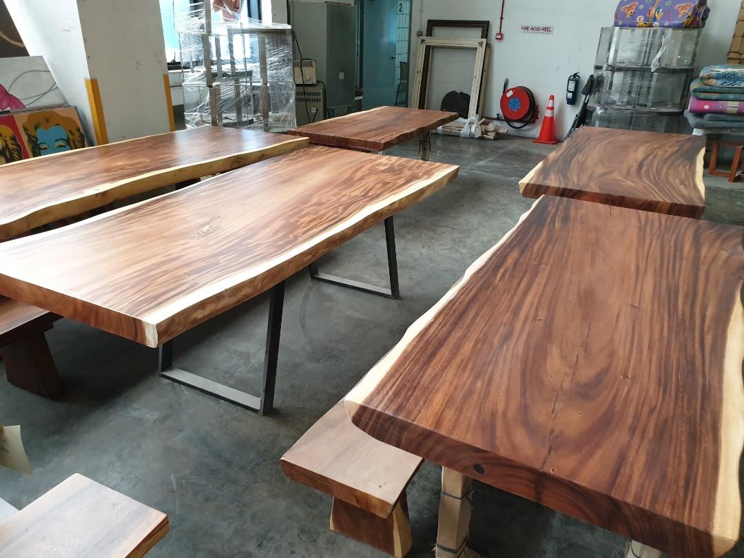 Suar wood table, Furniture & Home Living, Furniture, Tables & Sets on ...