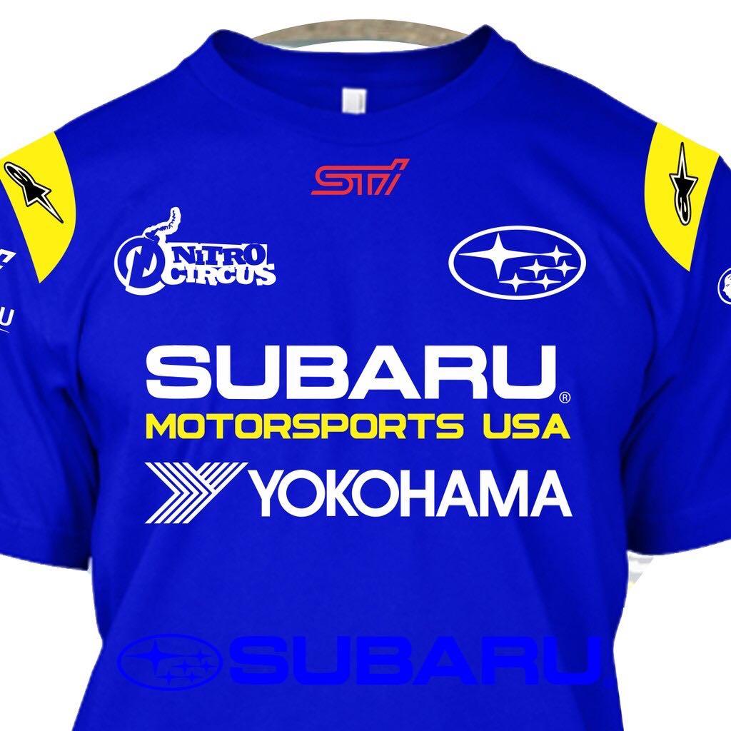 Subaru Rally Team USA Racing Team Motorsport T-shirt Super Premium, Men's Fashion, Tops & Sets ...