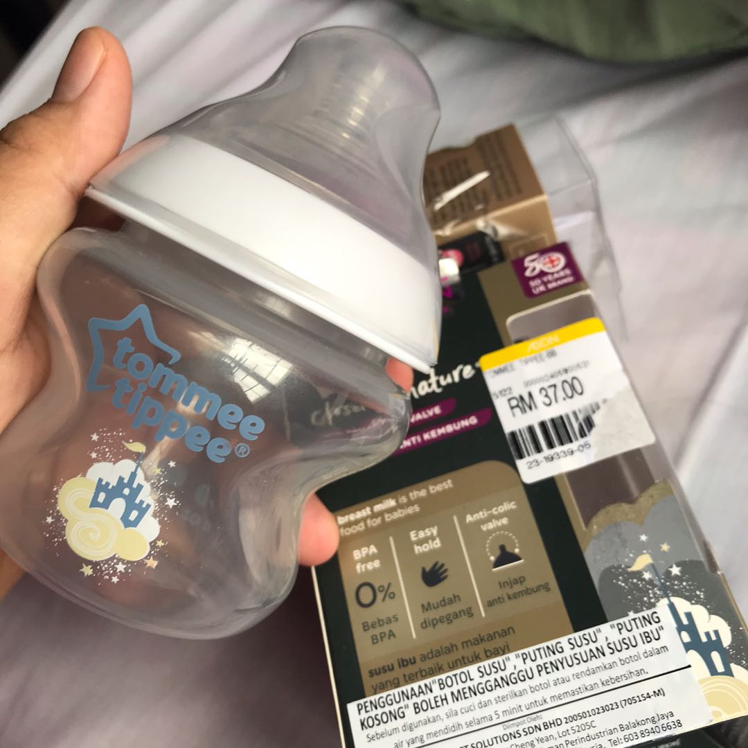 Timmee tippee bottle with extra teats, Babies & Kids, Nursing & Feeding ...
