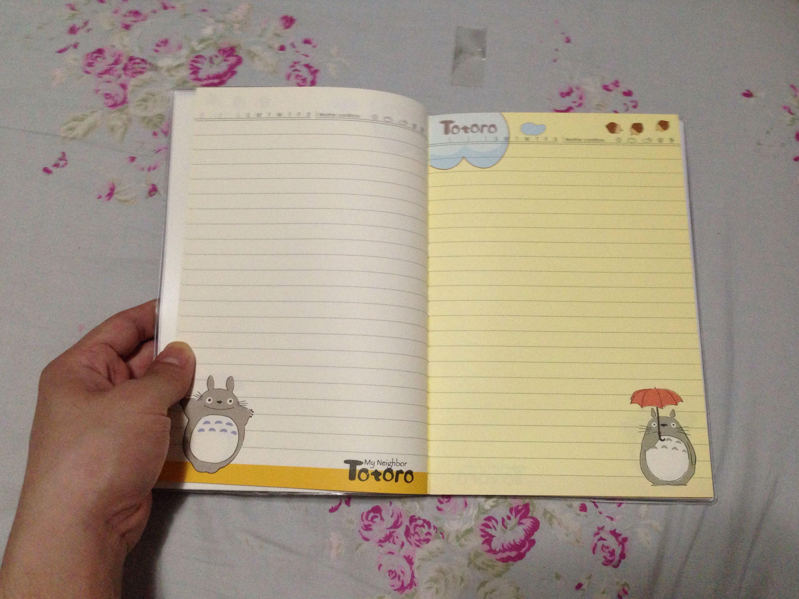 Totoro Notebook colored, Looking For on Carousell