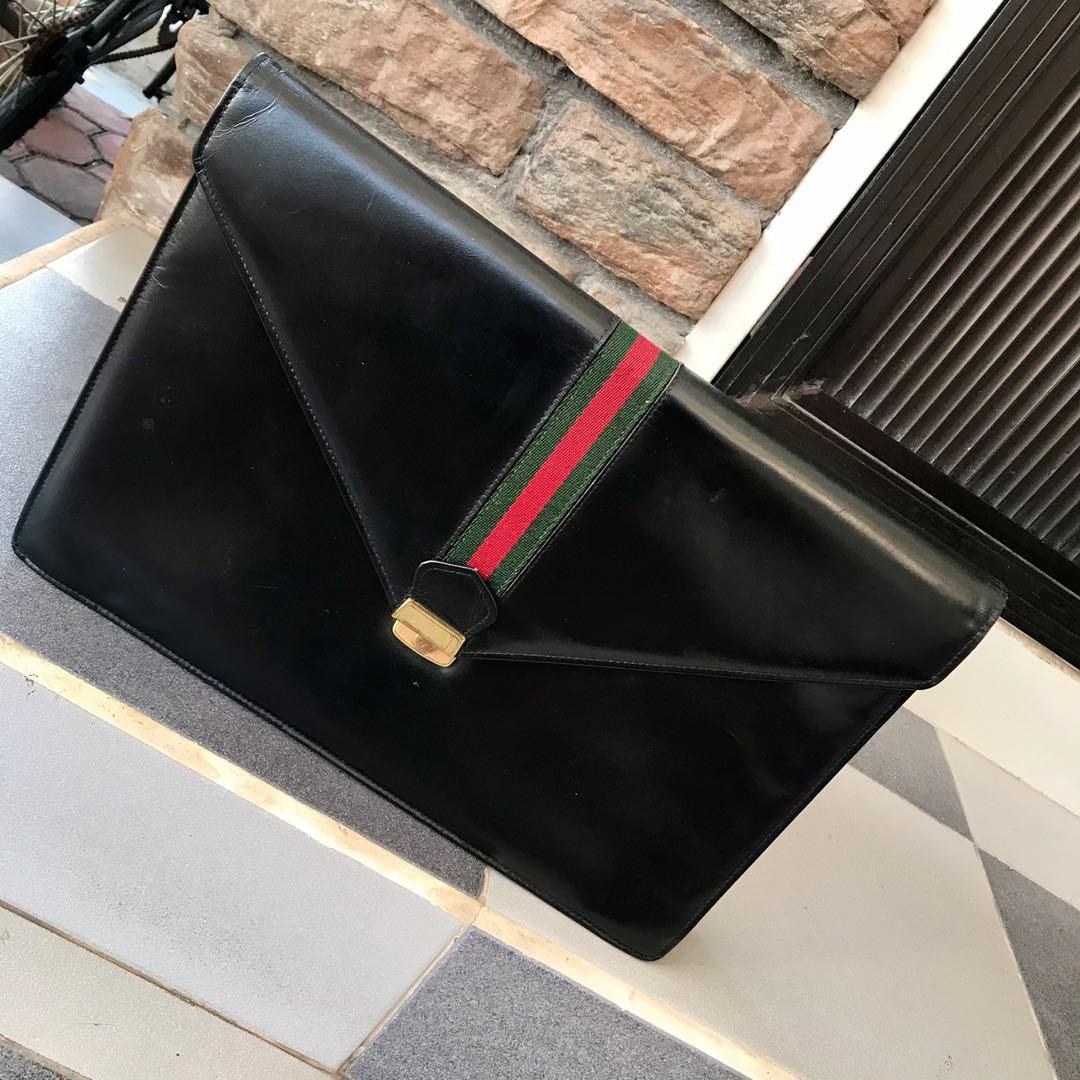 Vintage Gucci Envelope, Luxury, Bags & Wallets on Carousell
