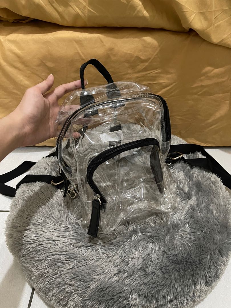 Vsymbol Mini Jelly Transparent Backpack, Barang Mewah, Tas & Dompet di ...