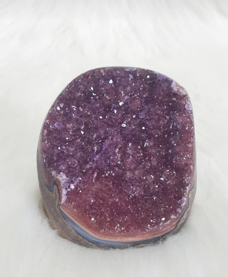 ( RARE ) Two Tone Red Amethyst Geode in Blue Banding, Everything Else ...