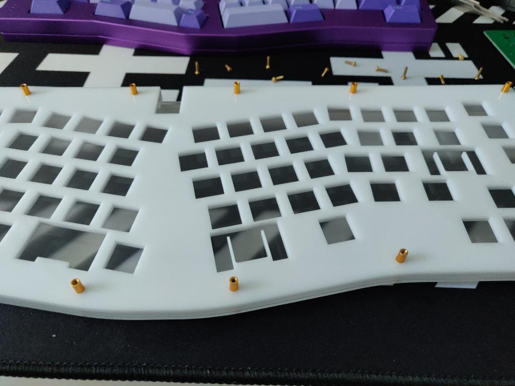 S/T>Alice (Arrow Key Layout) Acrylic Stack Keyboard Kit, Computers ...