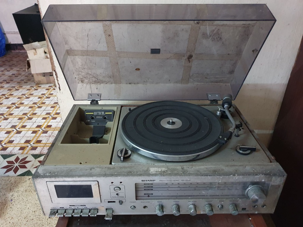 Antique Sharp Stereo Music Centre Model Sg-220E Vintage Classic Retro ...