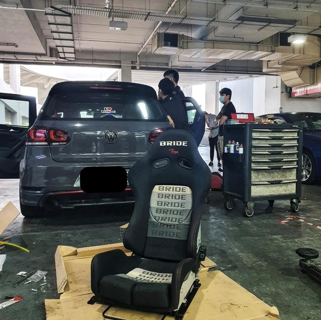 Authentic Bride Low Max Carbon Kevlar for Volkswagen Golf GTI, Car ...