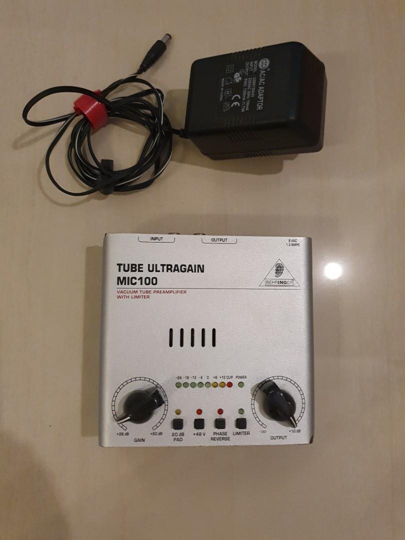 Behringer tube ultra gain mic pre, Music & Media, Music Instruments on ...