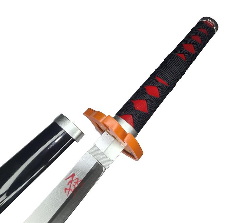 Demon Slayer Kamado Tanjiro Silver Nichirin Blade (Cosplay Wooden Sword ...