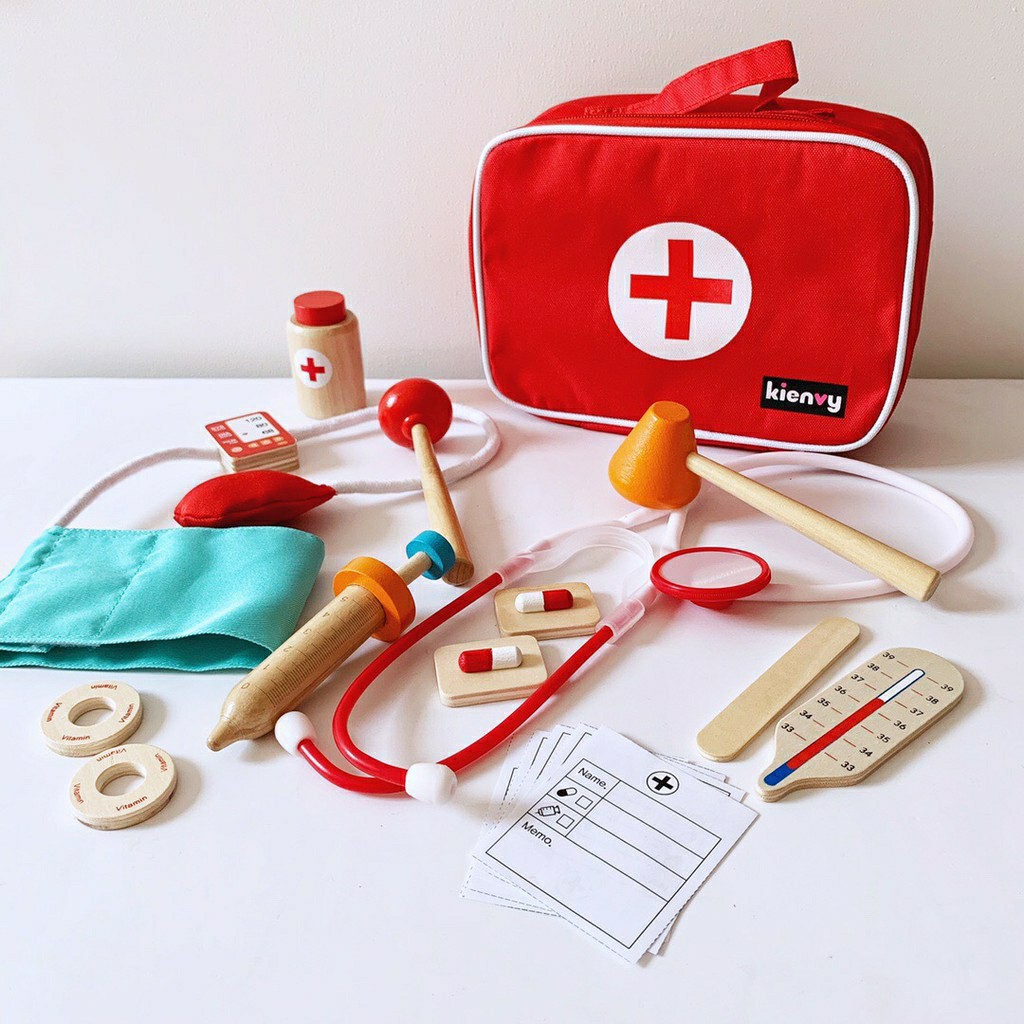 Doctor Nurse Wooden Role Play Kit, Babies & Kids, Infant Playtime on ...