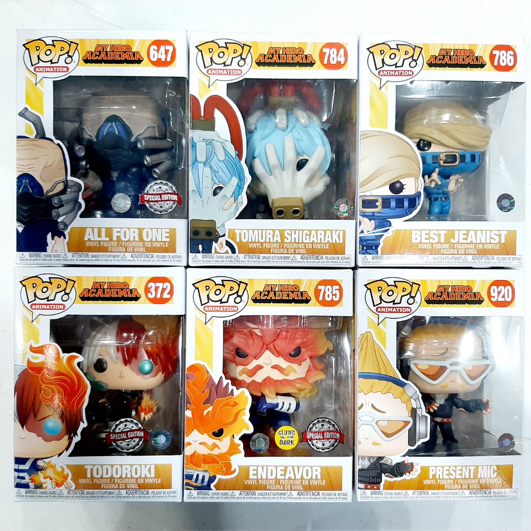 Funko Pop! MHA Set, Hobbies & Toys, Toys & Games on Carousell