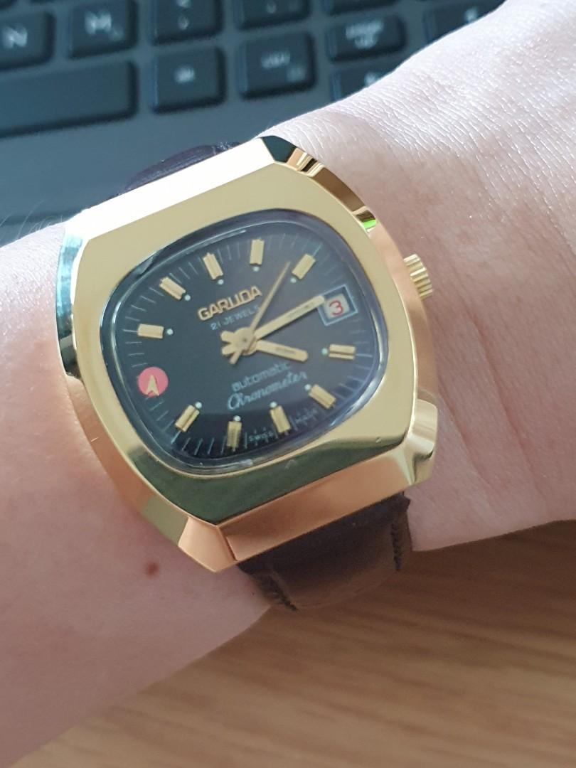 Garuda Chronometer TV DIAL GENTS WRISTWATCH, Women's Fashion, Watches ...