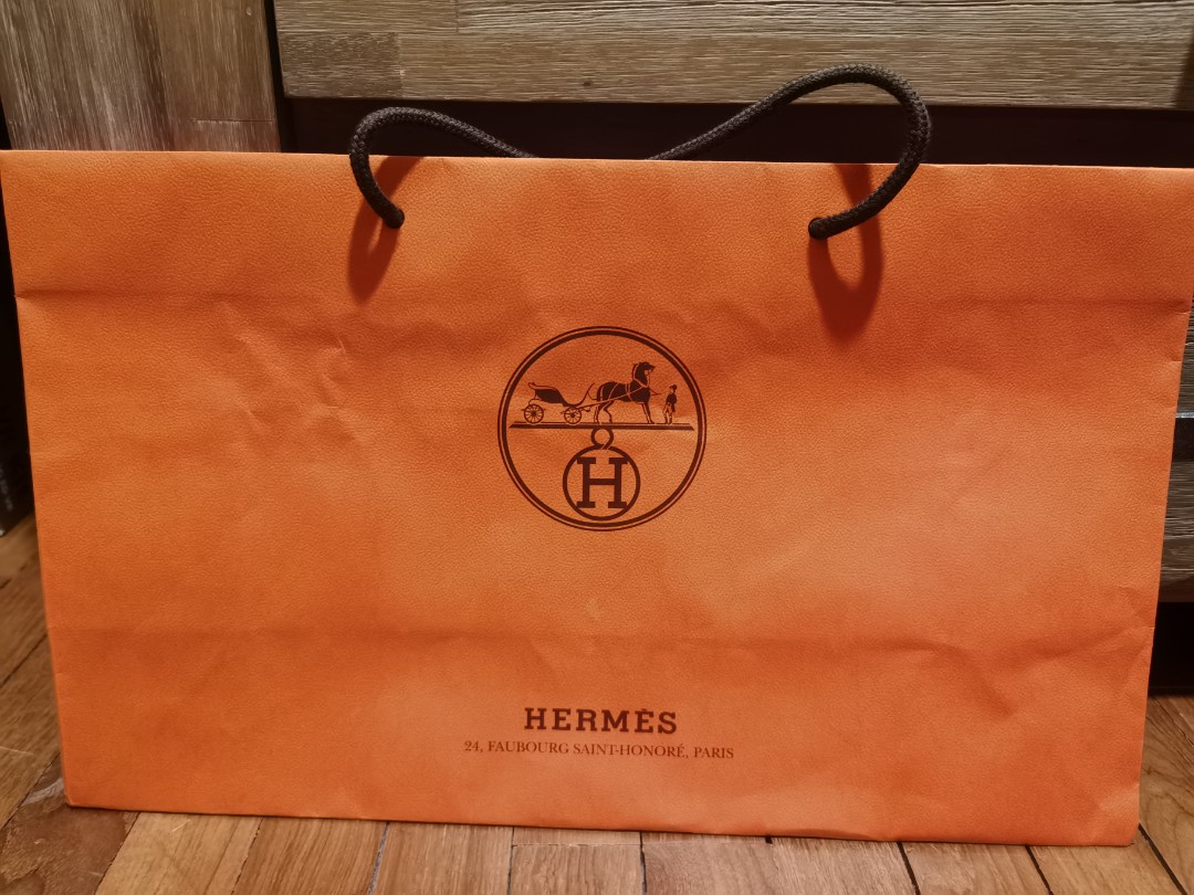 Hermes paper bag, Women's Fashion, Bags & Wallets, Tote Bags on Carousell