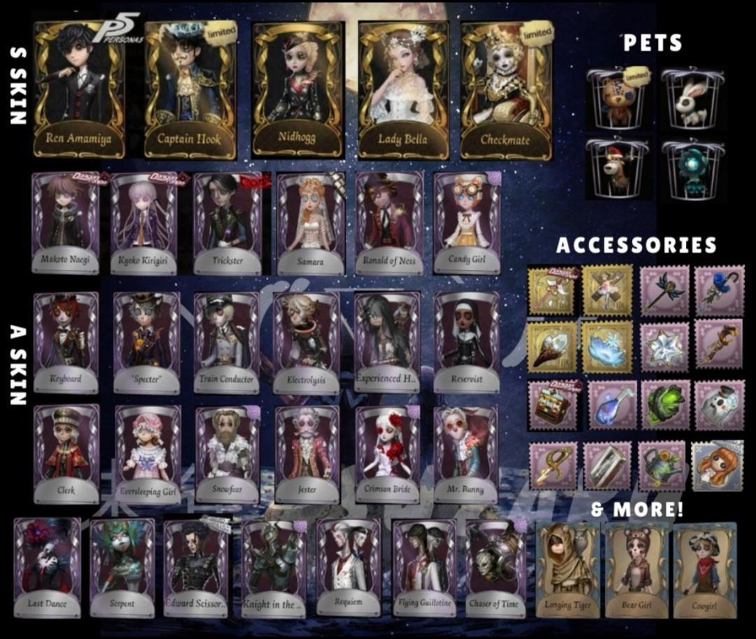 Identity V Account, Video Gaming, Gaming Accessories, Game Gift Cards ...