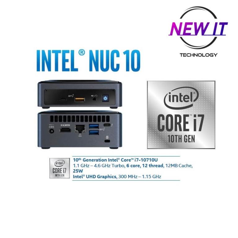 Intel NUC i7 Mini PC Kit Dual RAM Slots 2.5 in HDD SSD + M.2 PCIe HDMI ...