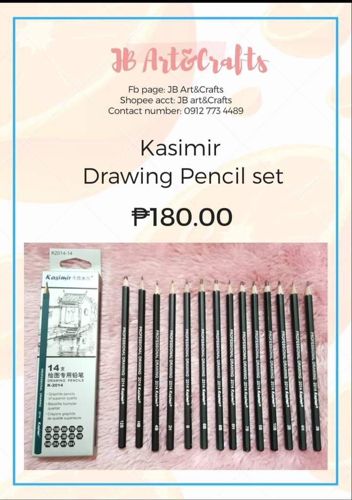 KASIMIR DRAWING PENCIL SET, Hobbies & Toys, Stationary & Craft, Craft ...