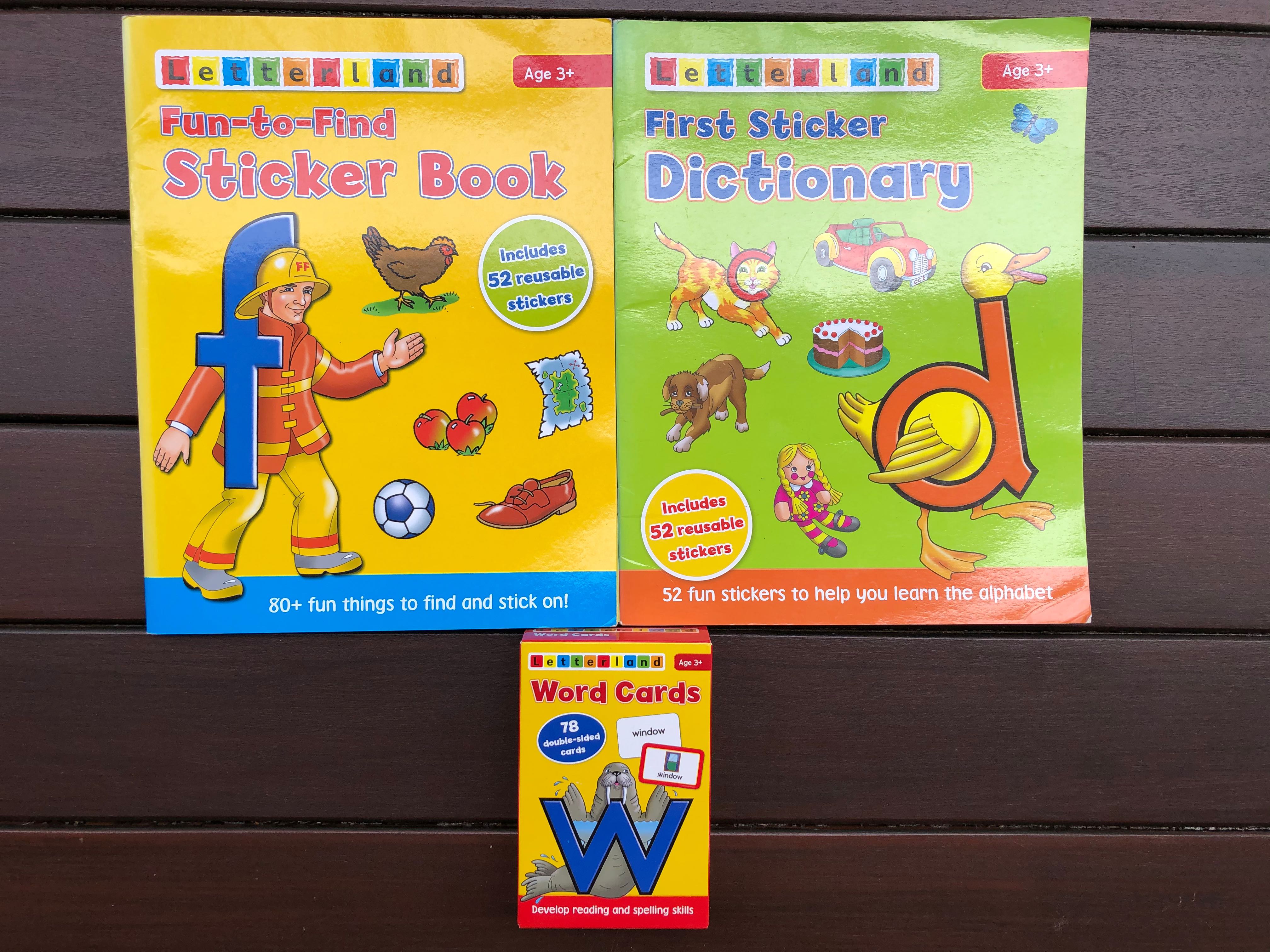 Letterland fun to find sticker book . First sticker dictionary. Word ...