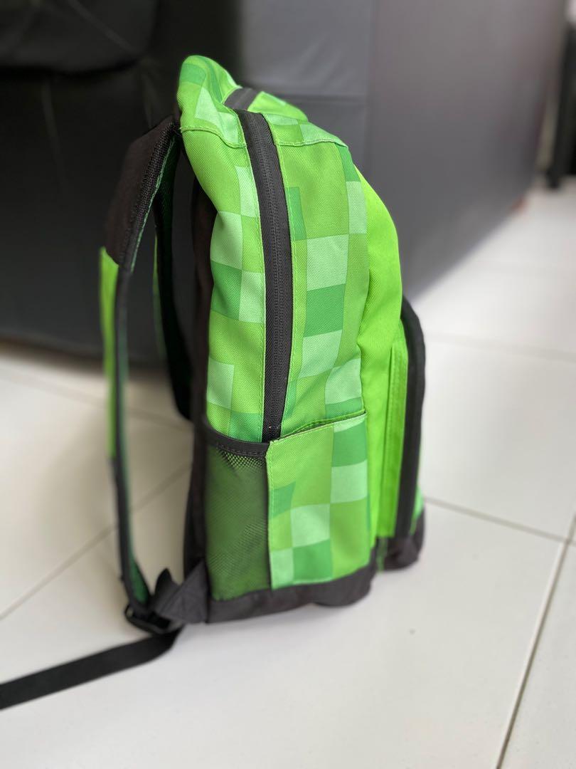 Minecraft Creeper School Backpack Green, Men's Fashion, Bags, Backpacks ...