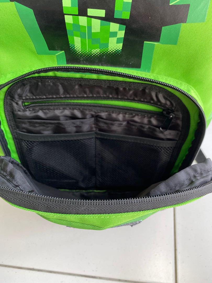 Minecraft Creeper School Backpack Green, Men's Fashion, Bags, Backpacks ...