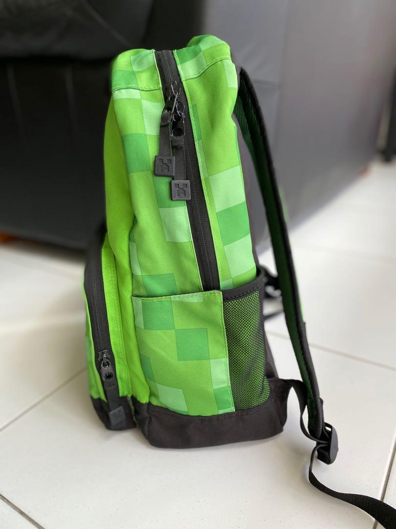Minecraft Creeper School Backpack Green, Men's Fashion, Bags, Backpacks ...