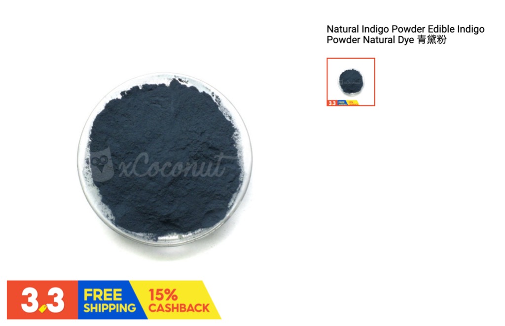 Natural Indigo Powder Edible Indigo Powder Natural Dye, Beauty ...