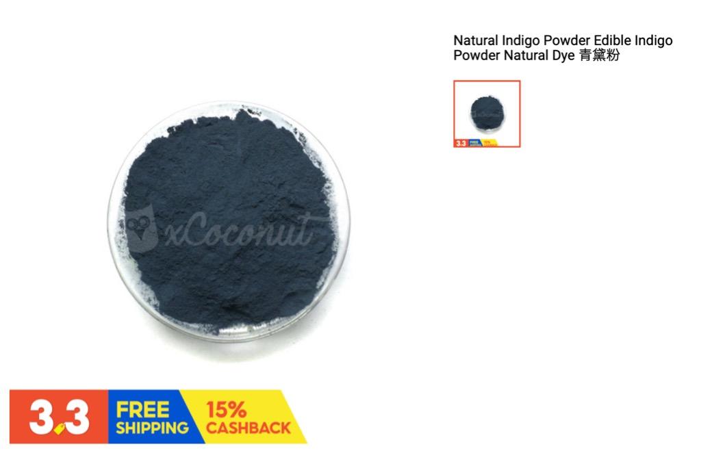 Natural Indigo Powder Edible Indigo Powder Natural Dye, Beauty ...