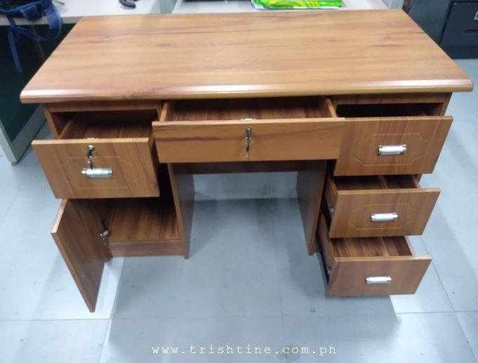 Office Table with Center and Both Side Drawers (120x60X74cm), Furniture ...