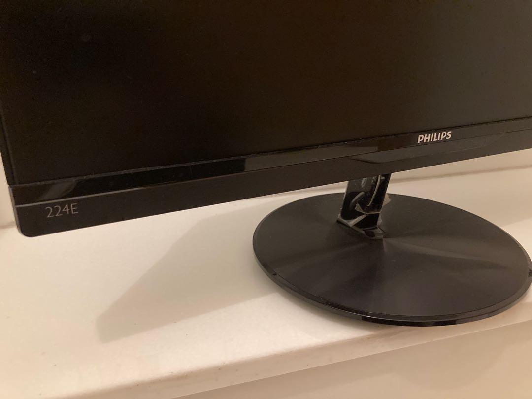 Philips 224E 21.5吋 電腦mon, 電腦＆科技, 電腦周邊及配件, 電子屏幕 - Carousell