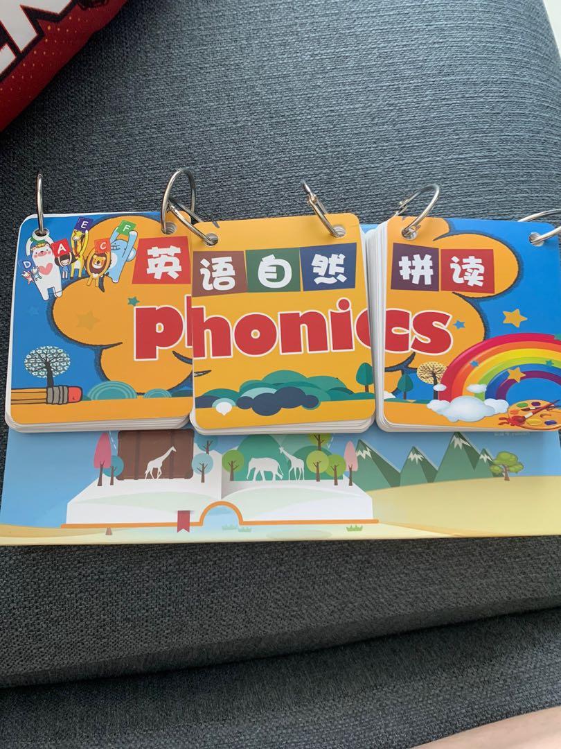 Phonics flip cards, Books & Stationery, Children's Books on Carousell