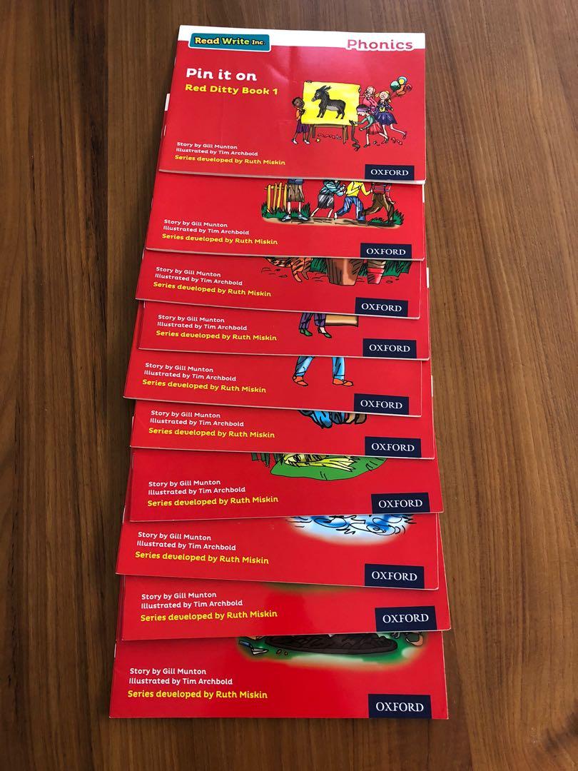 Read Write Inc. RWI Oxford Phonics Red book, 興趣及遊戲, 書本 & 文具, 小說及非小說 ...