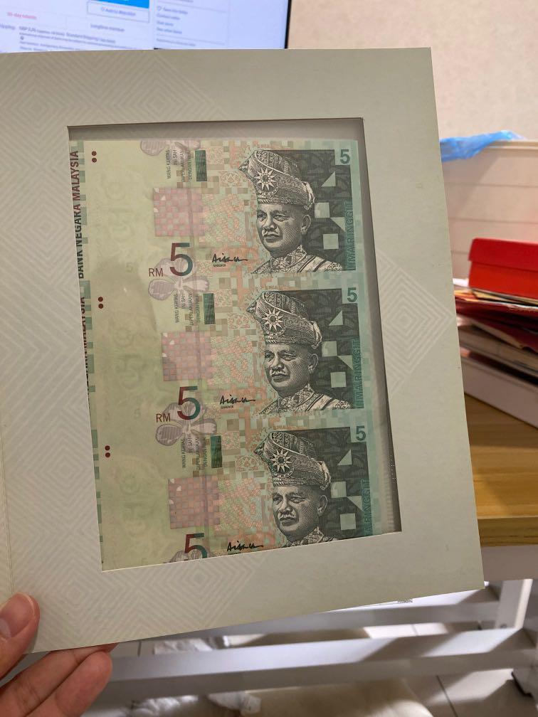 RM5 Malaysia New Note Uncut with folder , Hobbies & Toys, Collectibles ...