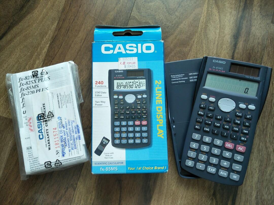 [SEAB APPROVED] Casio Scientific Calculator fx-85MS, Computers & Tech ...