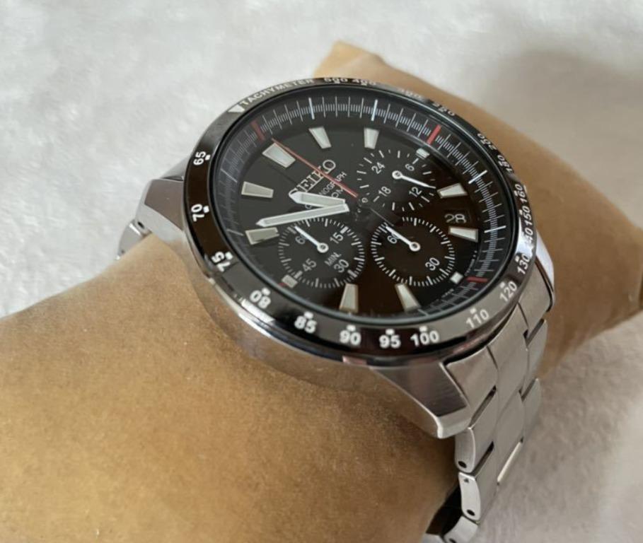 Seiko Watch Chronograph SSB031, Luxury, Watches on Carousell