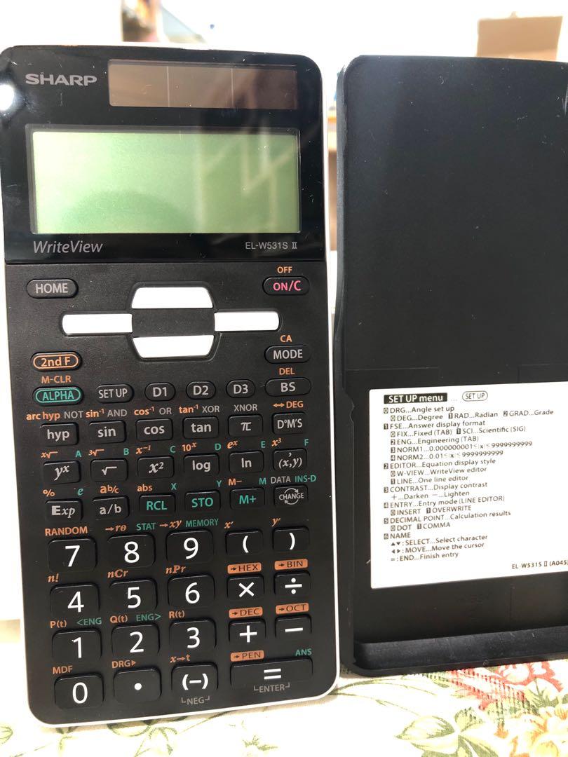 Sharp EL-W531S Scientific Calculator, Computers & Tech, Office ...